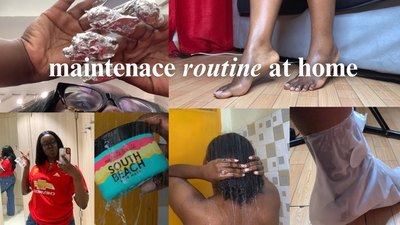 Affordable* at Home Maintenance Routine|hair,nails(mani+ pedi)|diy tips ...