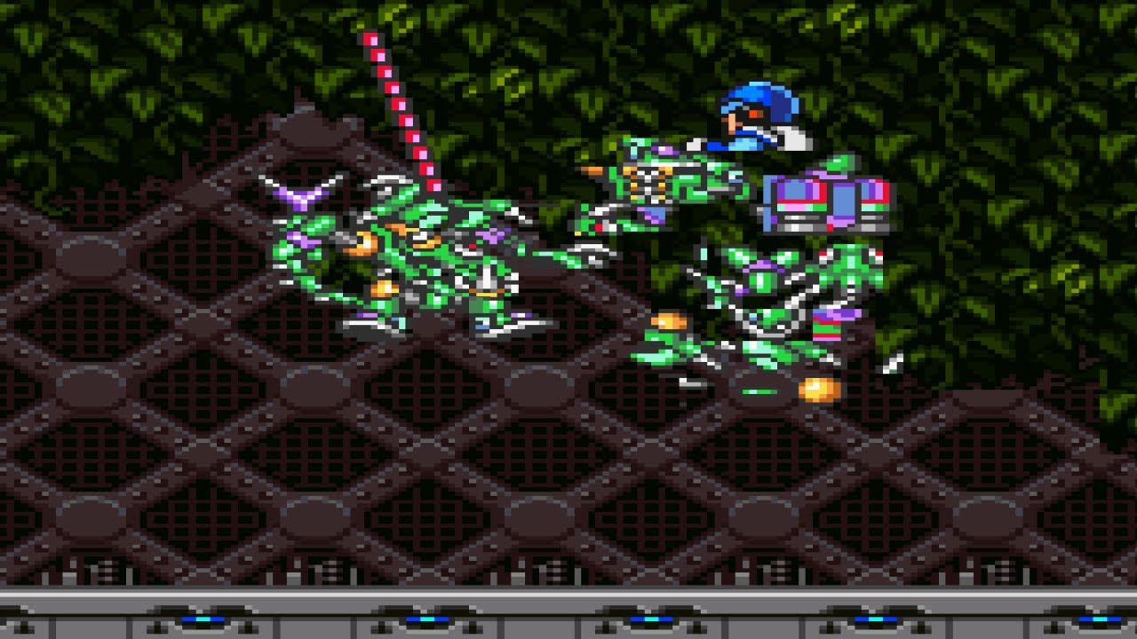 Mega Man X - Ride Armor Vs Sting Chameleon - YouTube