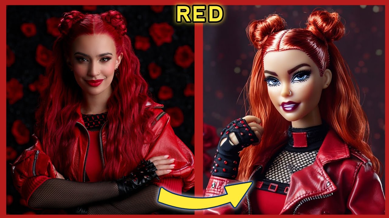 DESCENDANTS THE RISE OF RED CHARACTER AS BARBIE DOLL - YouTube
