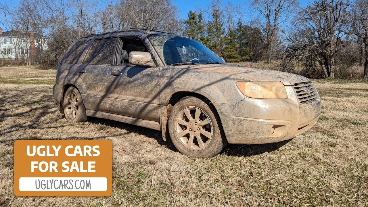 Stock 2006 Subaru Forester on backyard dirt course. - YouTube