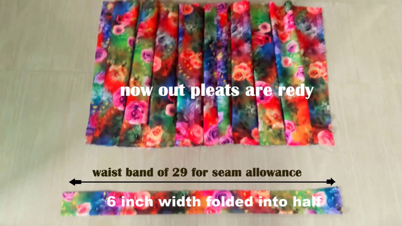 Copy Of Diy Box Pleated Skirt Youtube