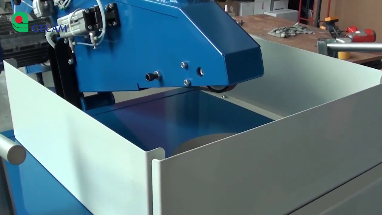 GECAM Grinding machine for circular blades - YouTube