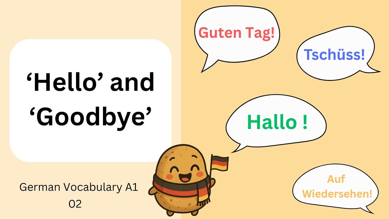 German A1 Vocabulary | Lesson 02: 'Hello' and 'Goodbye' - YouTube