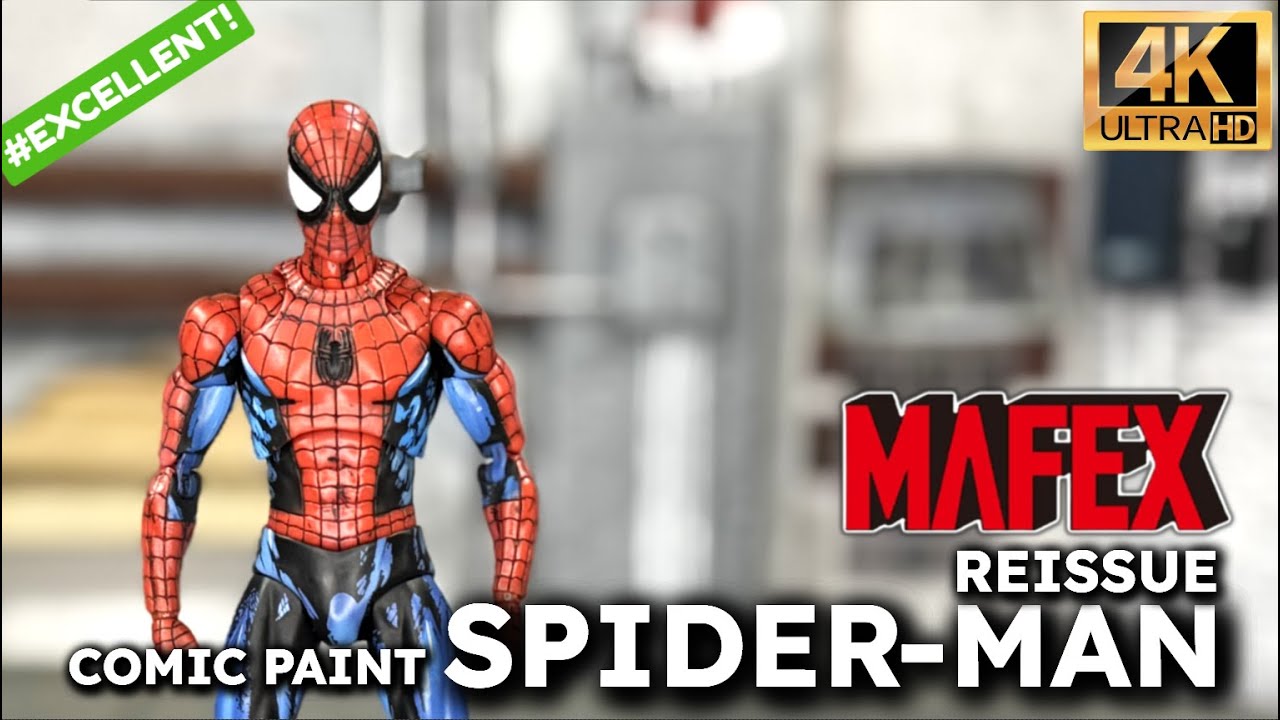 MAFEX Spider Man COMIC PAINT 1/12 action figure Unboxing REVIEW #mafex ...