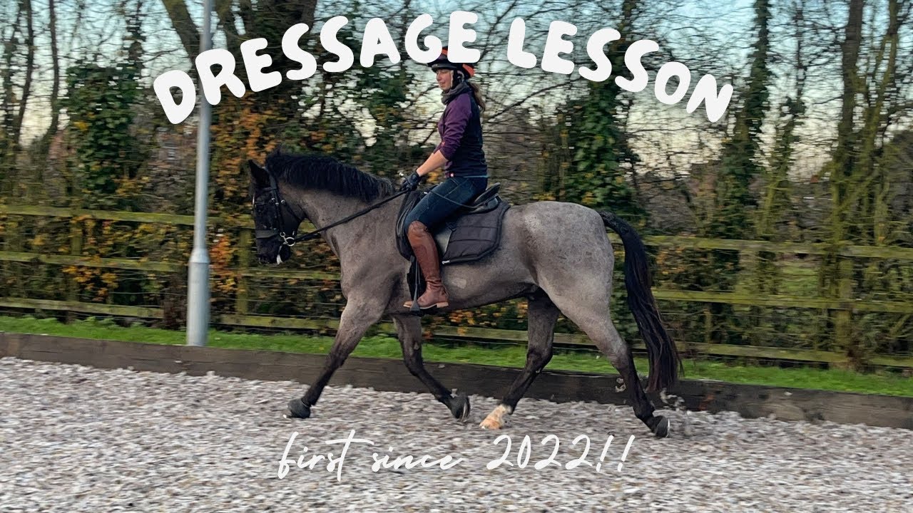 Dressage Lesson - Our first since 2022! - YouTube