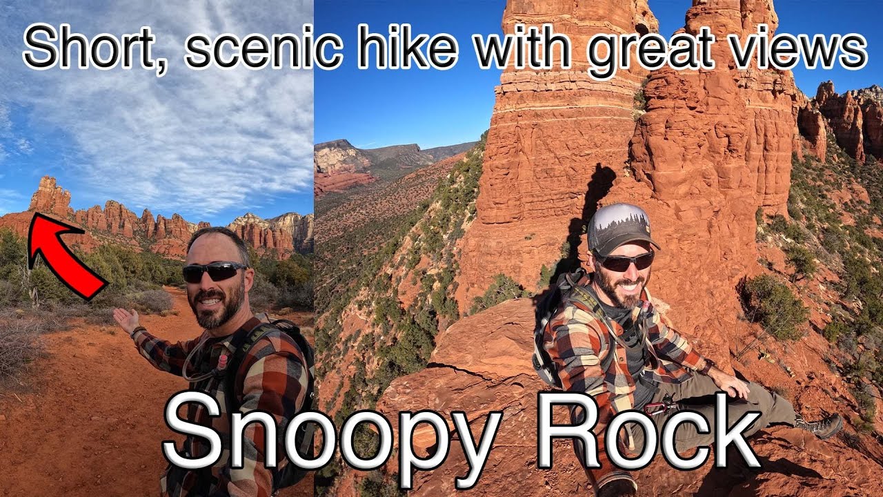 Snoopy Rock Hike: Fantastic Red Rock views in Sedona, AZ - YouTube