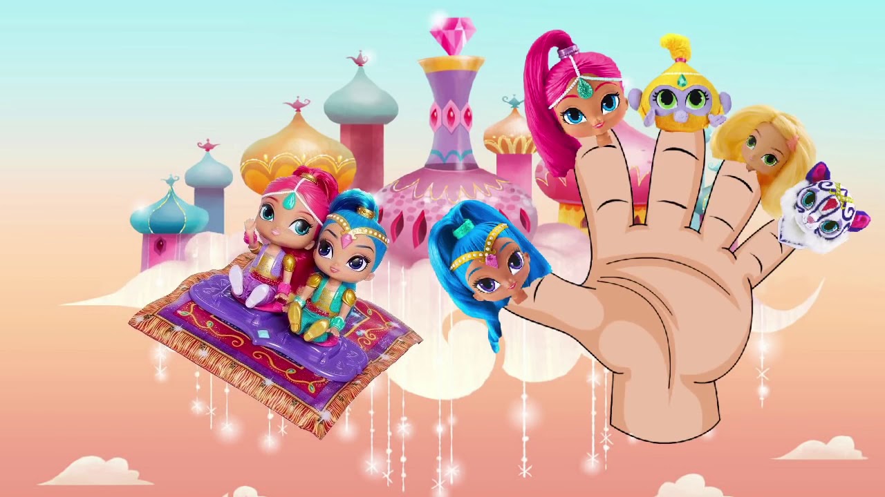 Shimmer and Shine Finger Family Song | Nahal, Leah, Tala Toys | Giant ...