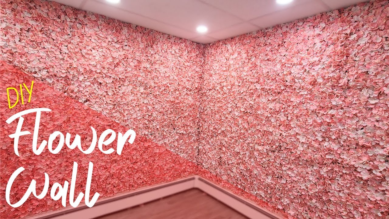 DIY Flower Wall Panels: Quick, Easy, and Budget-Friendly Wall Decor ...