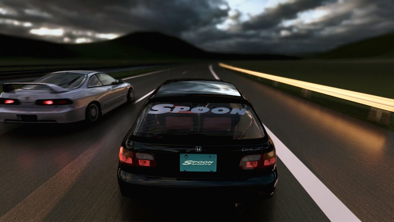 Honda crew on Autobahn - Assetto Corsa - Gameplay with traffic - YouTube