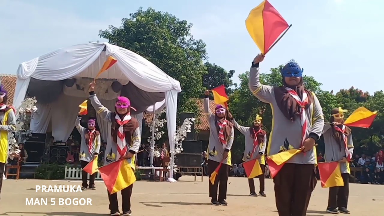 DRAMA DANCE & SEMAPHORE DANCE PRAMUKA MAN 5 BOGOR *PECAHH.🎉🎊🎉🎊 #PRAMUKA ...
