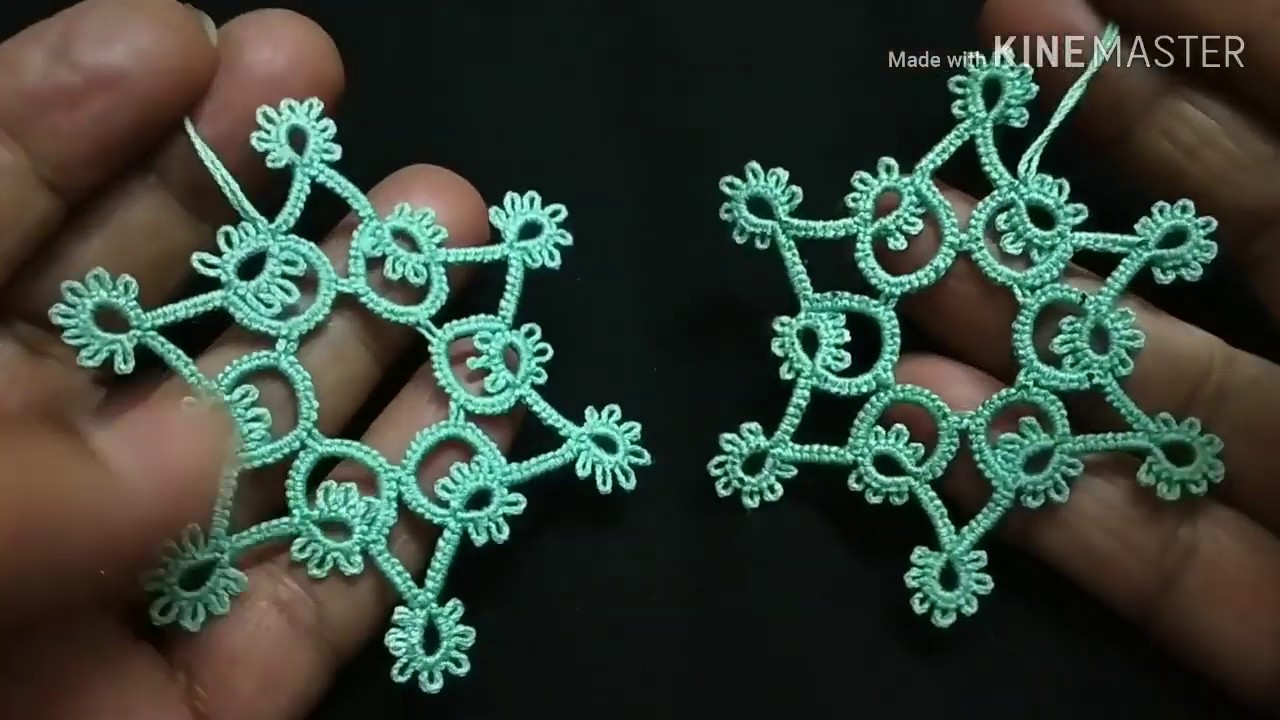 337- Shuttle tatting#67, Simple Flower for different projects (Hindi ...