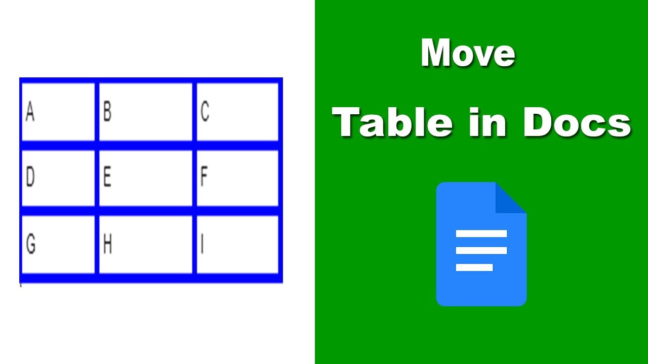 How To Drag A Table In Google Docs YouTube How To Drag A Table In Google Docs YouTube