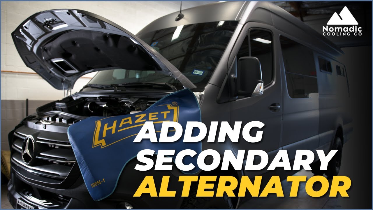 MERCEDES SPRINTER SECONDARY ALTERNATOR I NOMADIC COOLING I VAN LIFE I ...