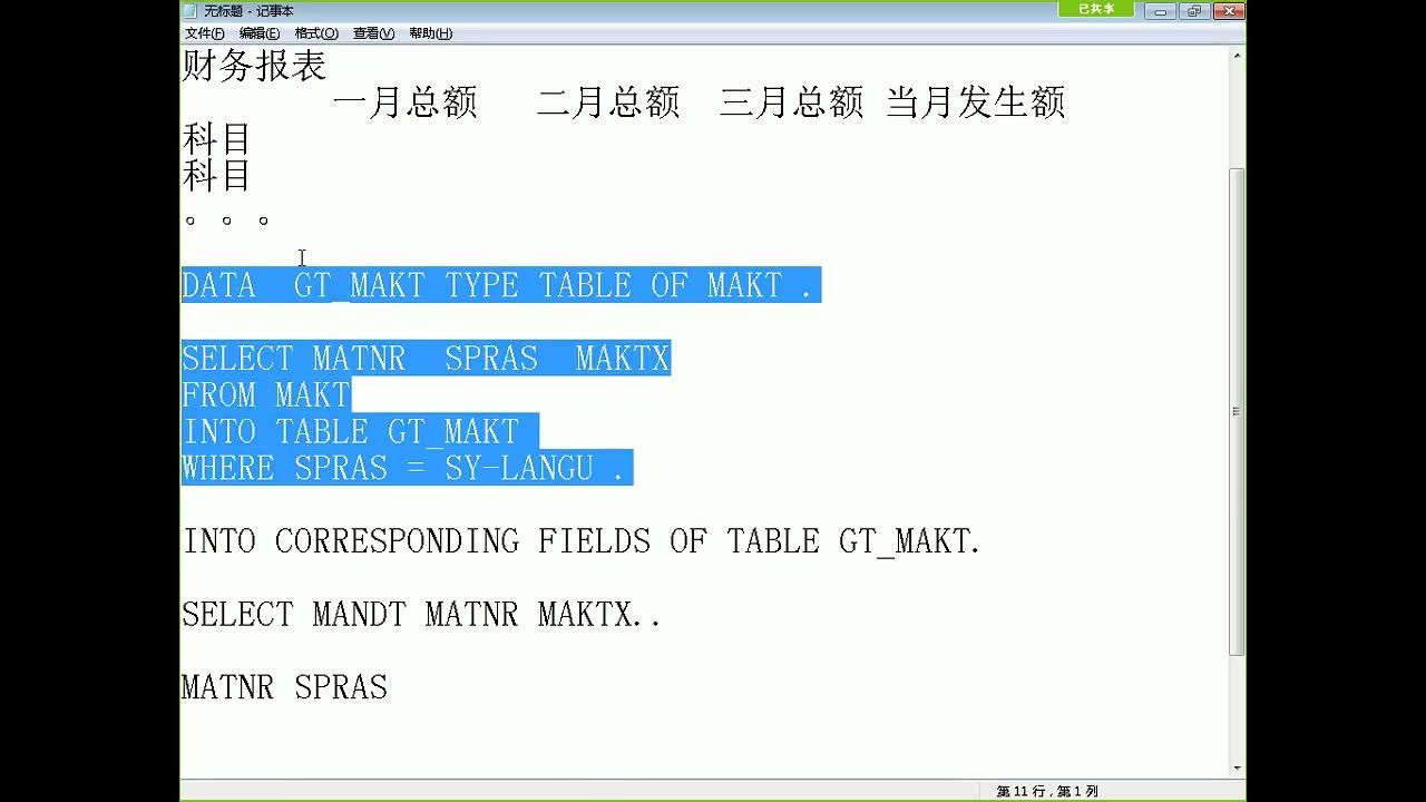 SAP ABAP 29 代码优化 - YouTube
