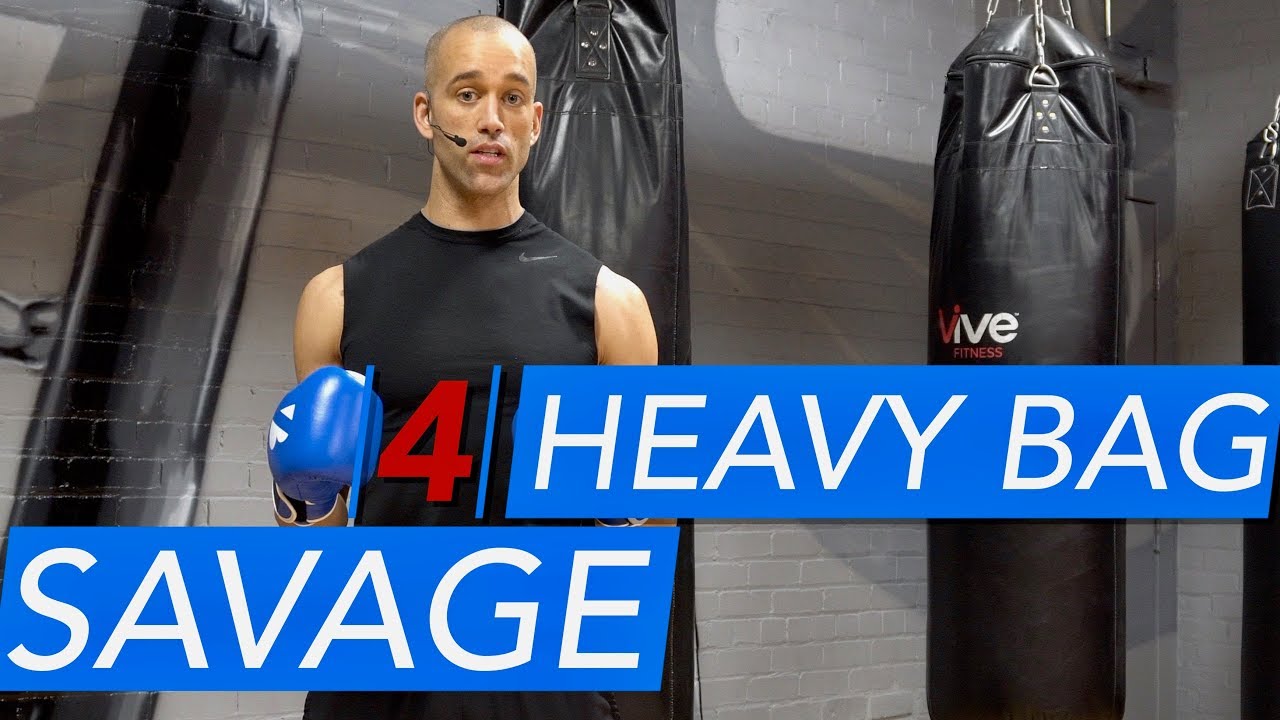 Savage Boxing Heavy Bag Workout 4 | NateBowerFitness - YouTube