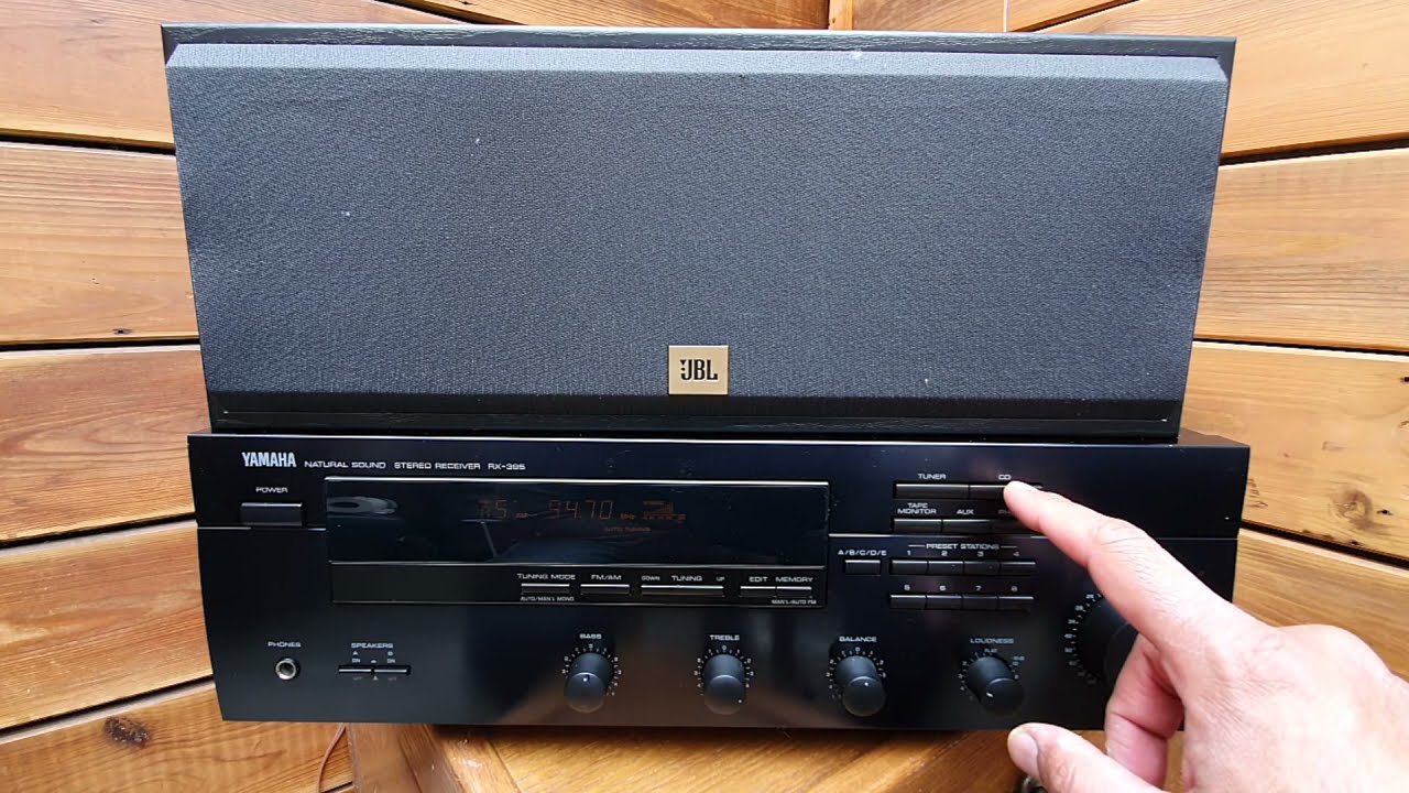 Yamaha RX 395 Natural Sound Receiver Amplifier from 1996 - Sound Test ...