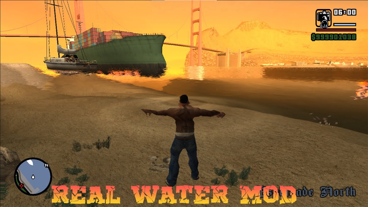 real water mod gta sa - YouTube