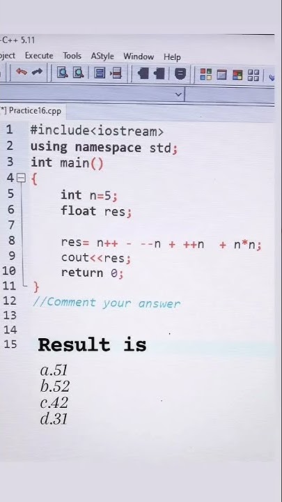 C Program For Practice Shorts Practicequestion Cplusplus Programming Youtube