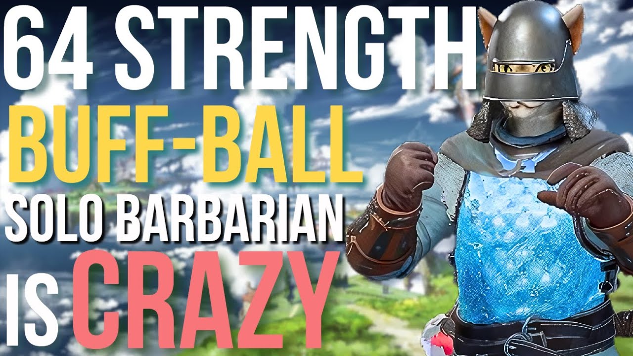64 STRENGTH SOULSCRAPPER BUFF BALL BARBARIAN BUILD | Dark and Darker ...
