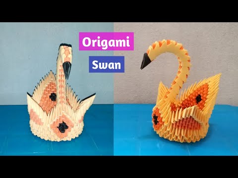 How to make 3d origami swan | origami 3d swan| origami swan step by step | DIY paper swan