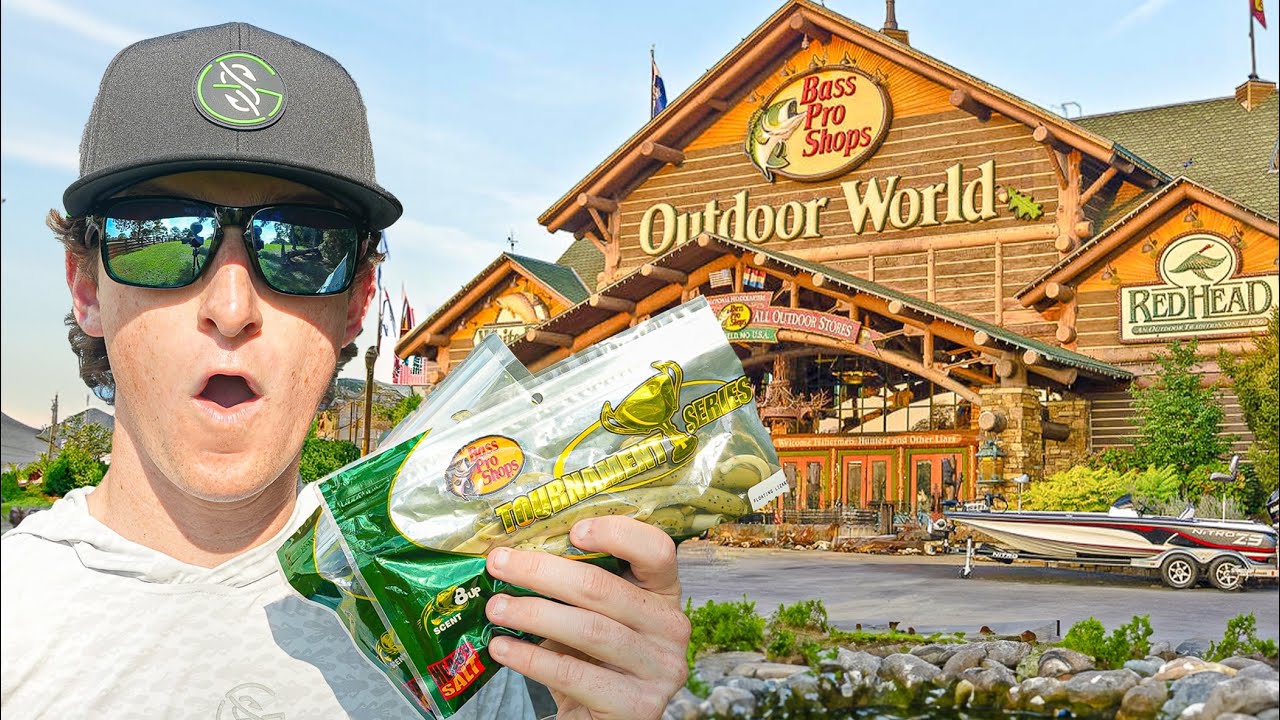 Fishing With ONLY Bass Pro Shop BRAND Lures - Any Good? - YouTube
