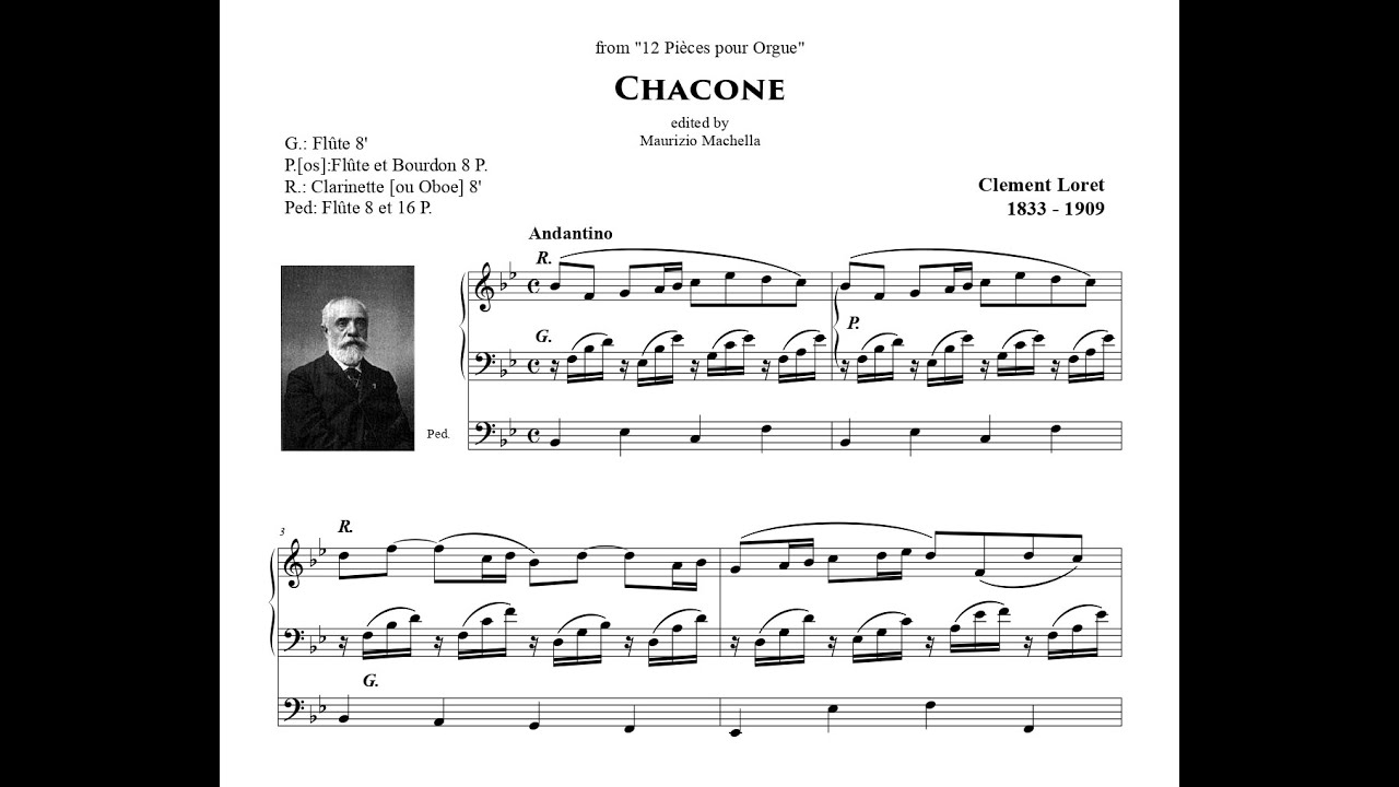 Clement Loret (1833 - 1909): "Chacone" - YouTube