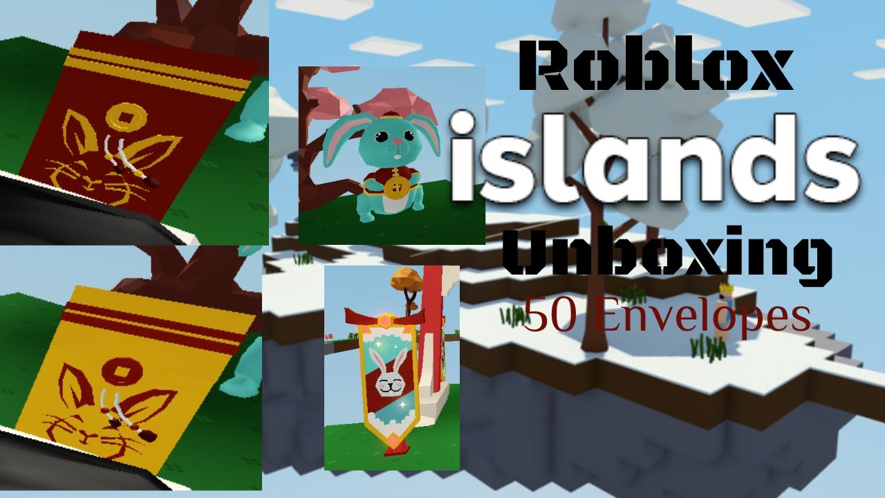 Roblox Islands Unboxing 50 Envelopes! - YouTube