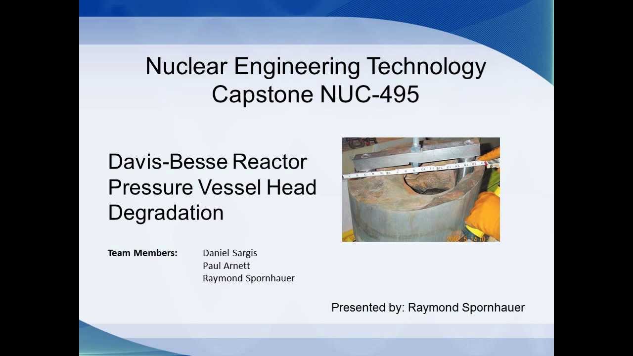 Davis-Besse Reactor Vessel Head Degradation (TESC NUC-495) - YouTube