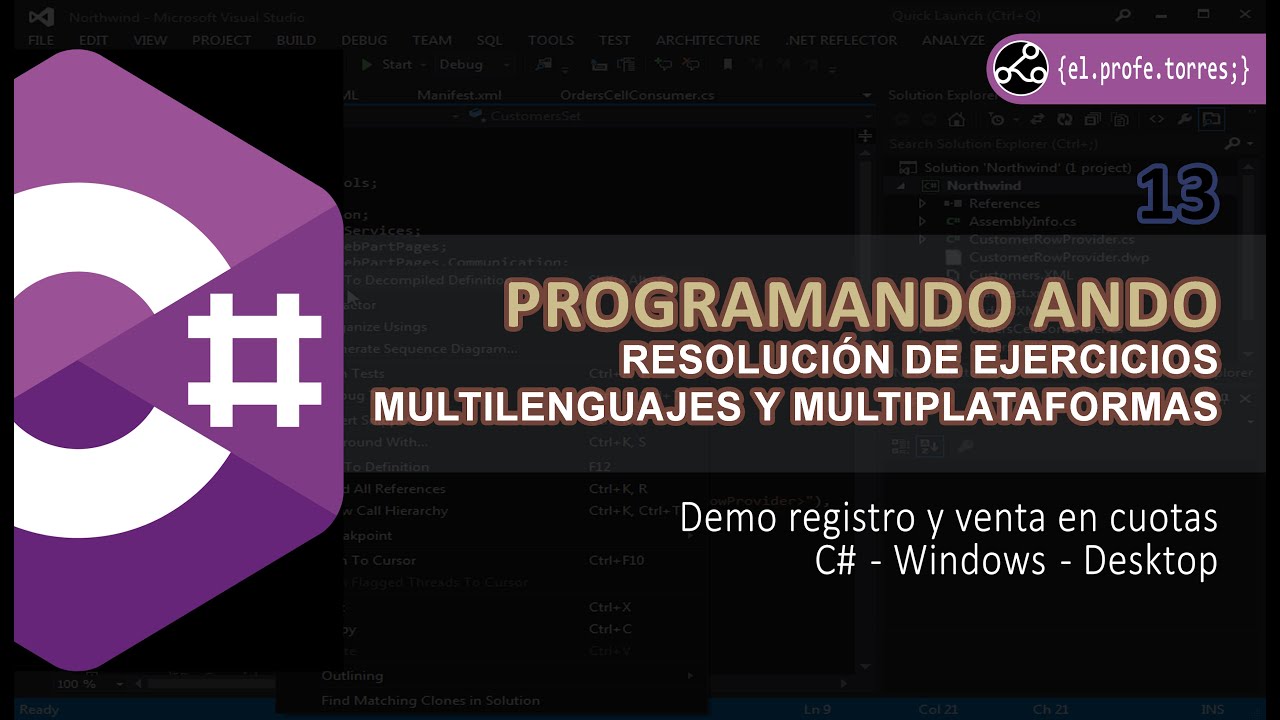 Programando Ando C# Demo Registro Venta Cuotas - YouTube