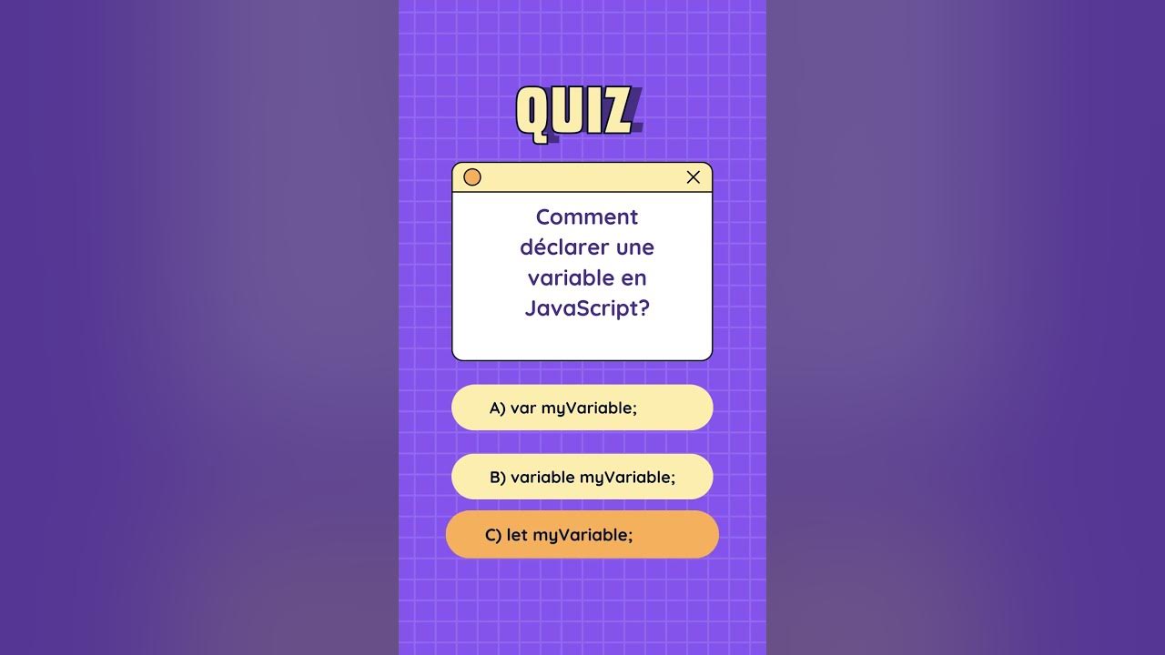 Comment déclarer une variable en JavaScript - YouTube