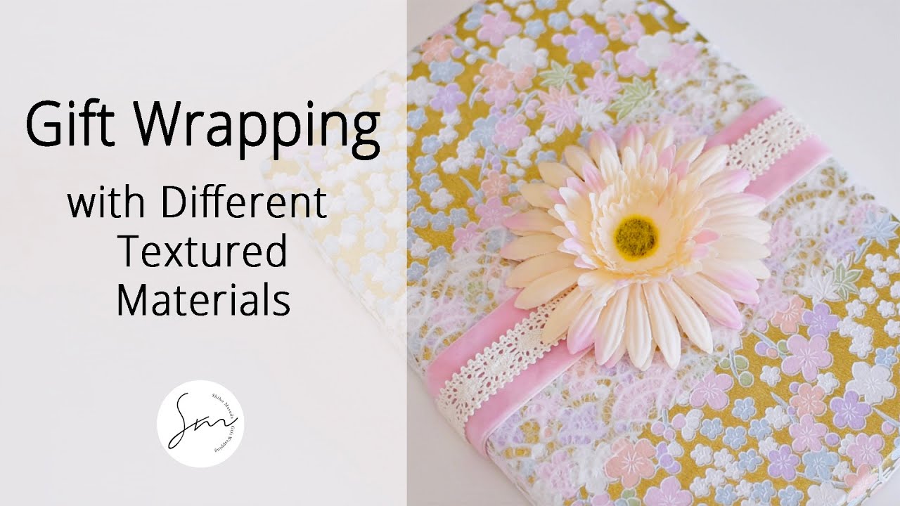 Gift Wrapping Using Different Textured Materials - YouTube