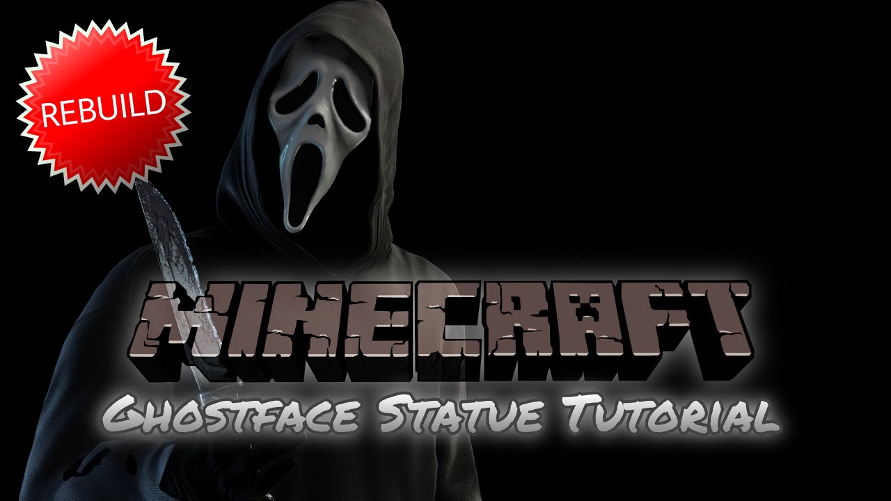 Ghostface (Scream) [Minecraft Statue Tutorial] *REBUILD* - YouTube