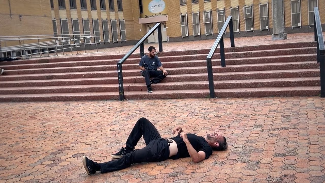 Skating My First Handrail in Years (again) - YouTube