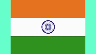 National Flag, Bharat Scouts & Guides Flag, World Scout Flag & World Guide Flag