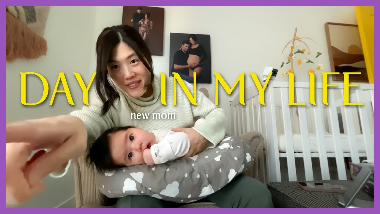 Day in my life as a new mom, building a rhythm with my 2 month-old ...