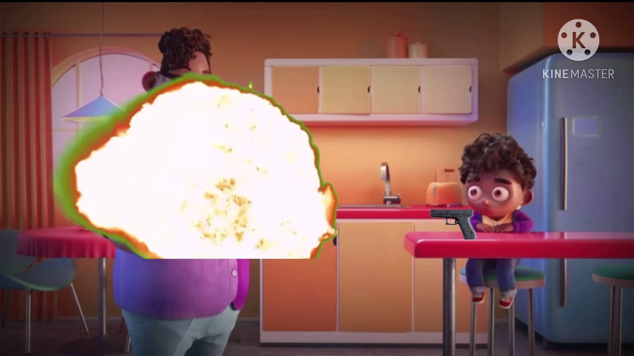 Grubhub ad but the kid has an explosive gun - YouTube