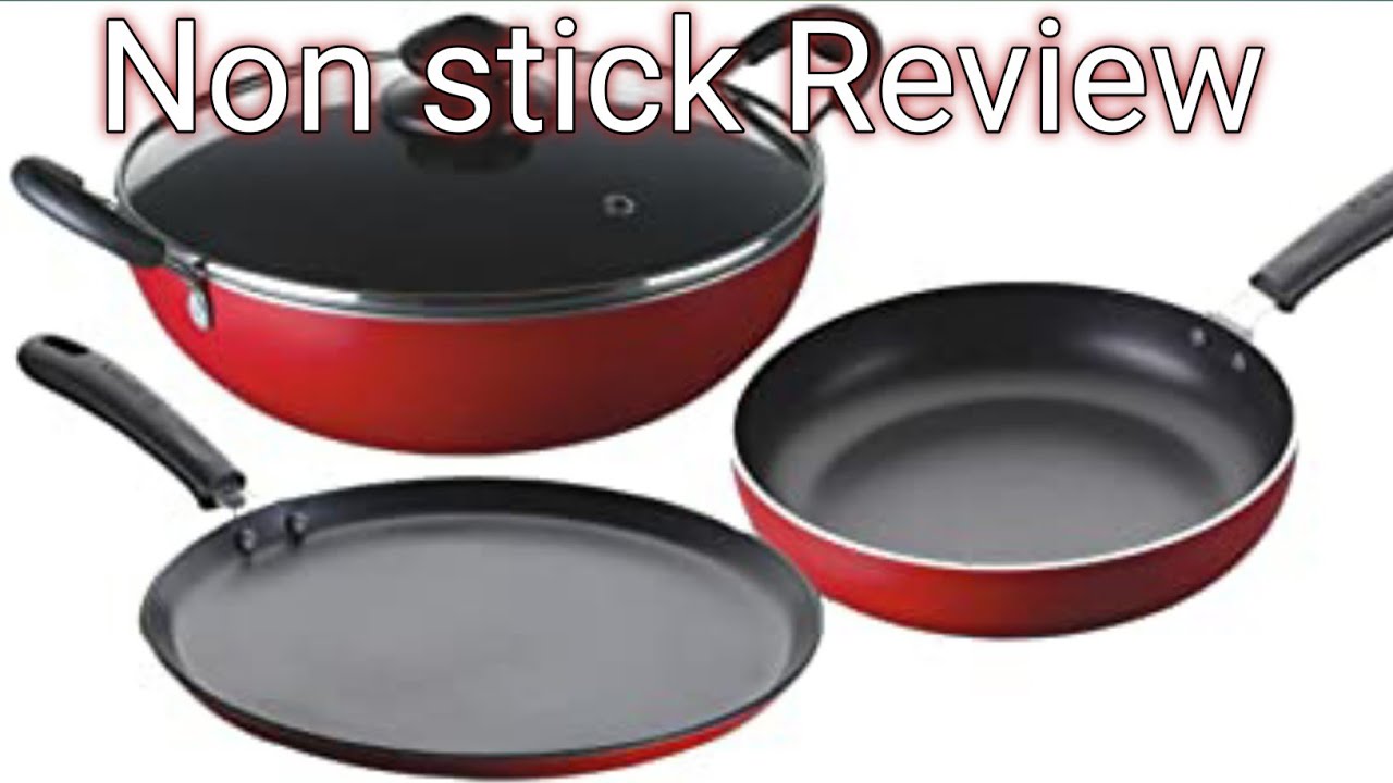 #Nonstickreview||Prestige omega nonstick cookware sets Review - YouTube
