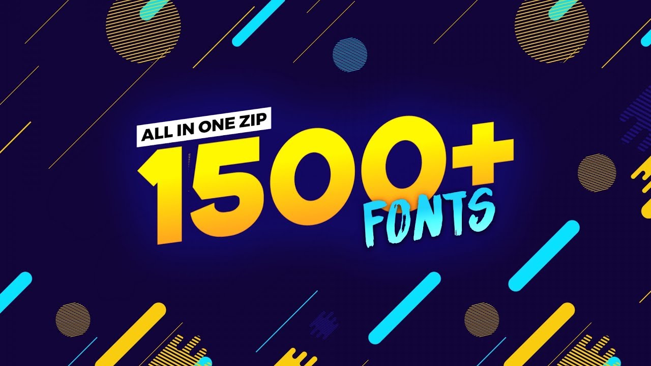 1500+ Best Fonts For Gaming & Gfx Design | All in one Zip - YouTube
