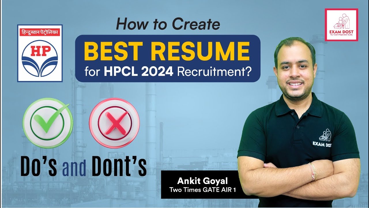 How to create best resume for HPCL 2024 Recruitment?? 😲 | Do’s and Dont ...