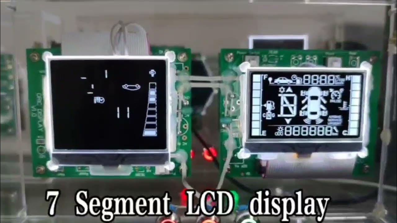 Seven segment LCD DISPLAY for car dashboard Speedometer Drive - YouTube