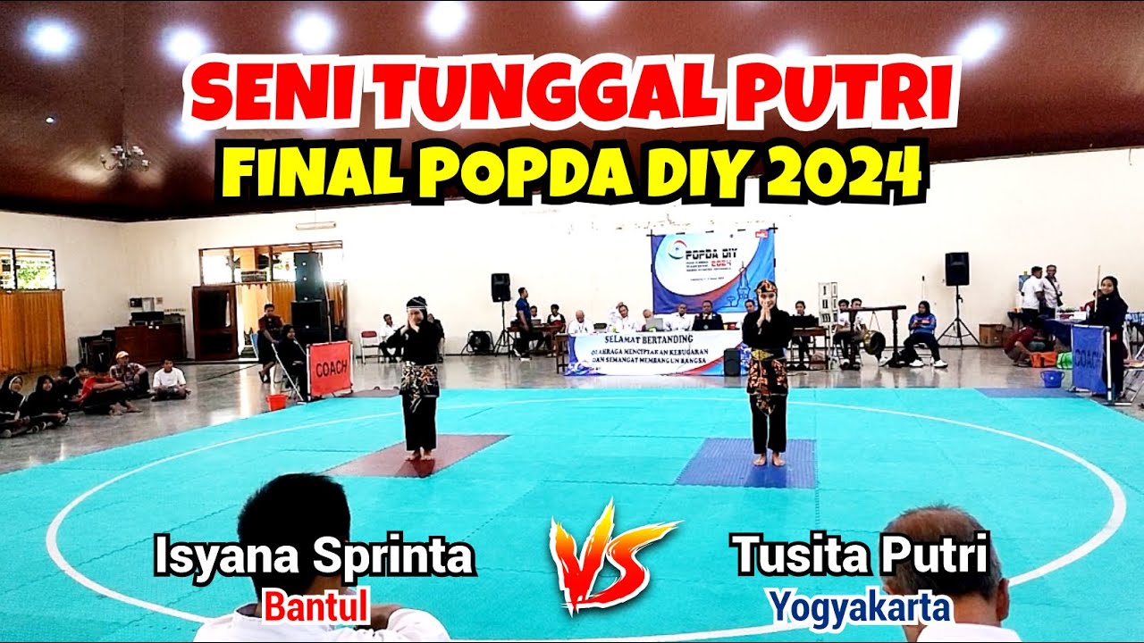 FINAL POPDA DIY 2024 SENI TUNGGAL PUTRI 🔴Isyana Sprinta/Bantul 🆚 Tusita ...