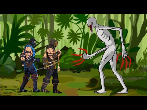 Sub-Zero , Scorpion vs SCP 096 . Animation Drawing Cartoon 2.