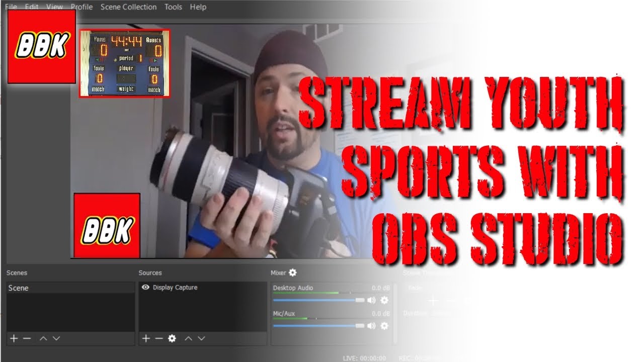 Stream Sporting Events with OBS Studio - No Hardware or Subscription ...