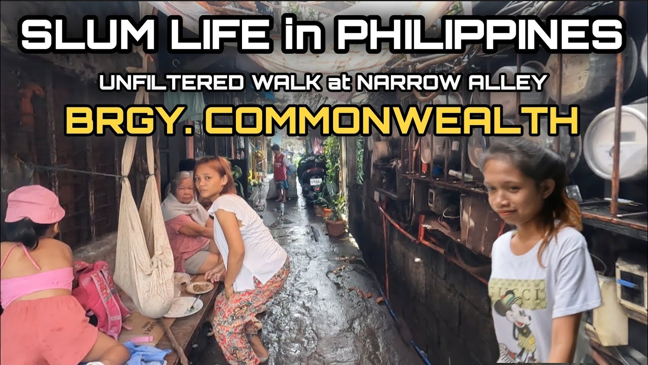SLUM NARROW ALLEY in COMMONWEALTH | UNFILTERED WALK at QUEZON CITY ...
