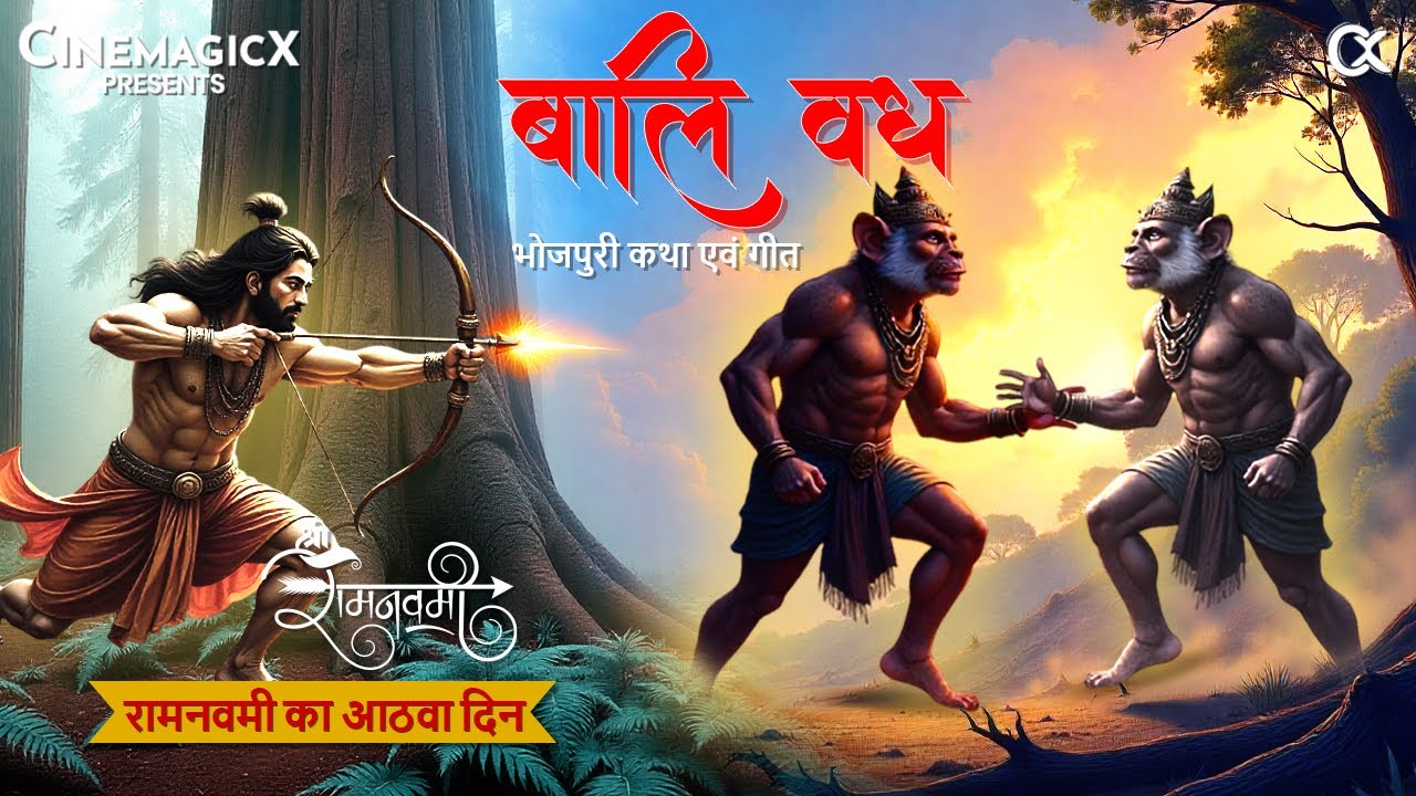 बालि वध | रामलीला आठवाँ दिन | बालि वध भोजपुरी कथा व गीत | Bali Vadh ...