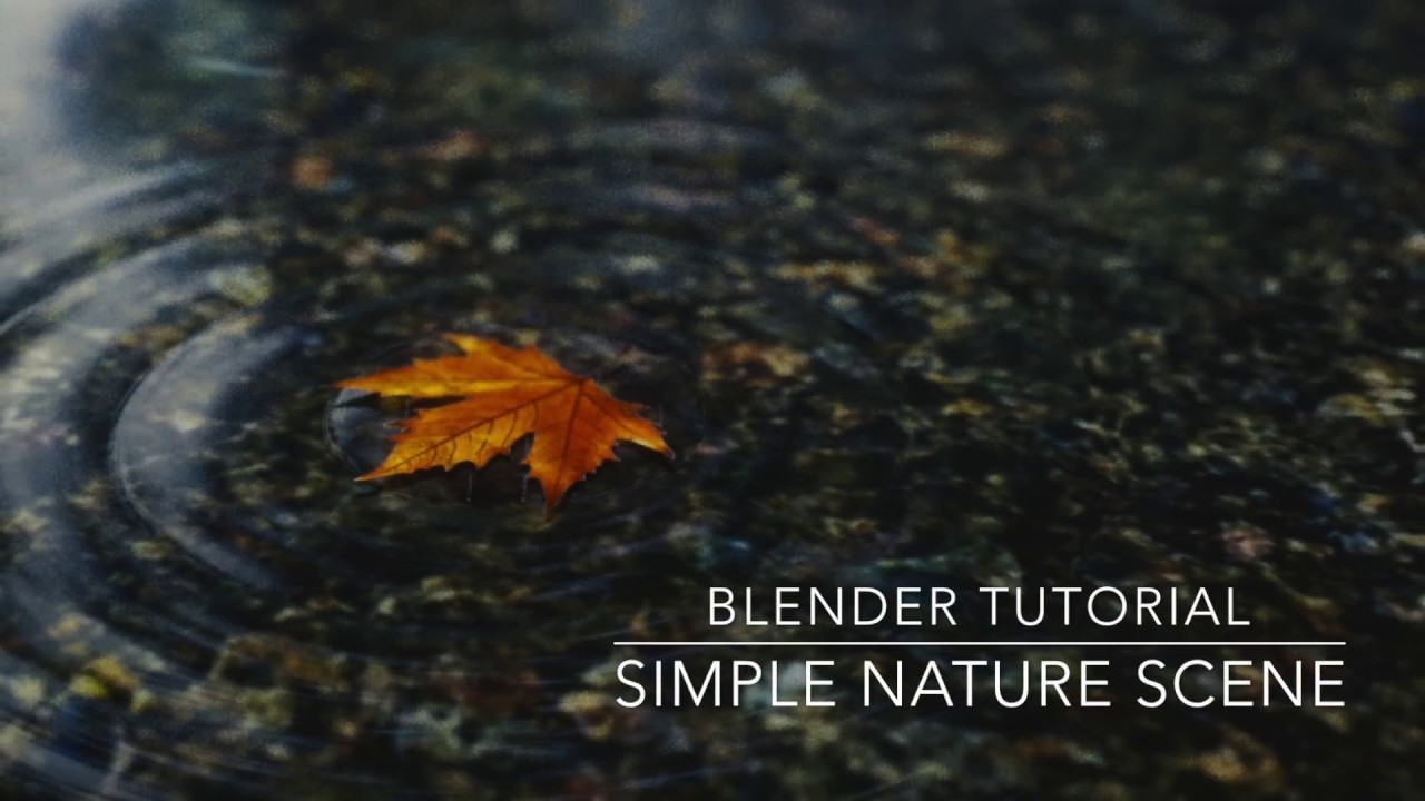 How to Make a Simple Nature Scene in Blender! - YouTube