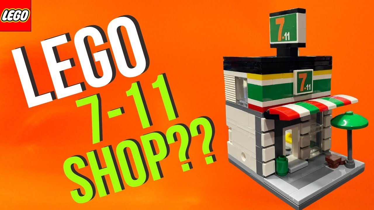 LEGO BUILDING BLOCK: 7-11 SHOP - SATISFYING POV SPEED BUILD - YouTube