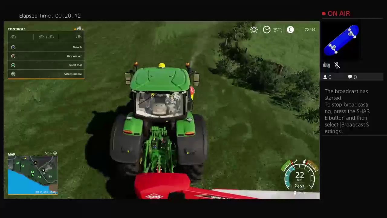 Fs19 cuting grass .Ep 1 - YouTube