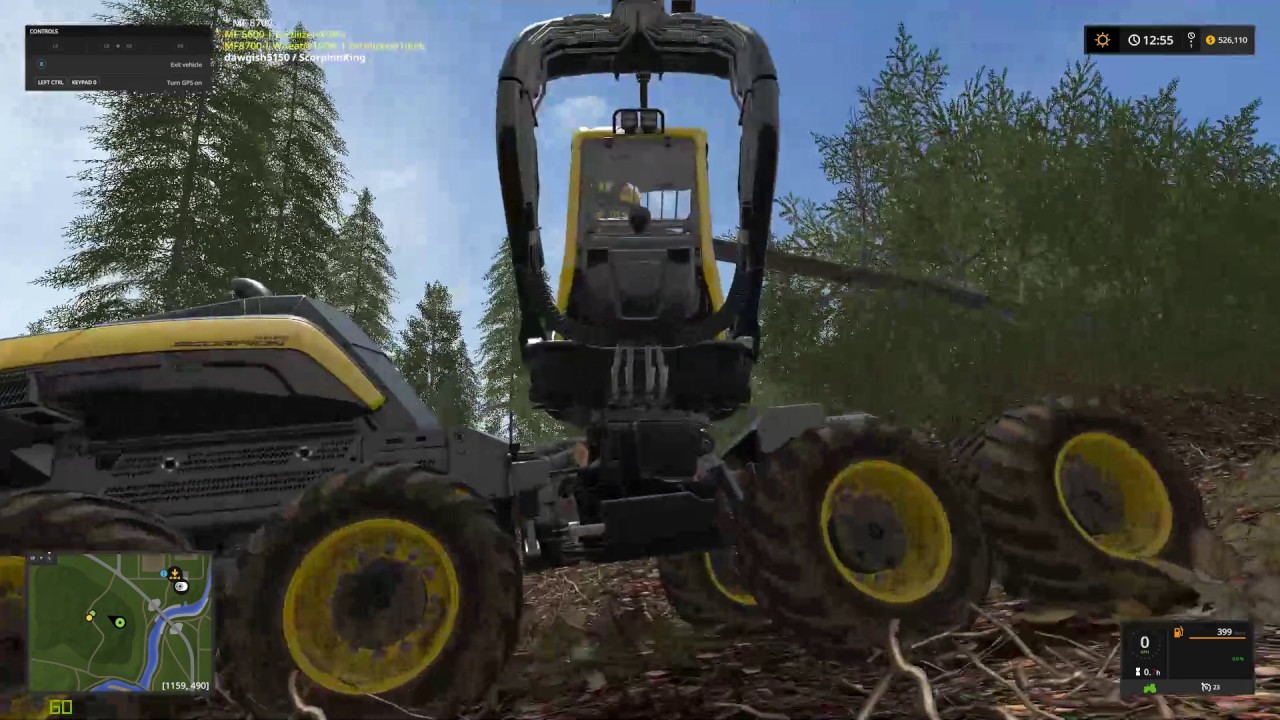 FS17 Forestry Cutting Trees pt.2 - YouTube