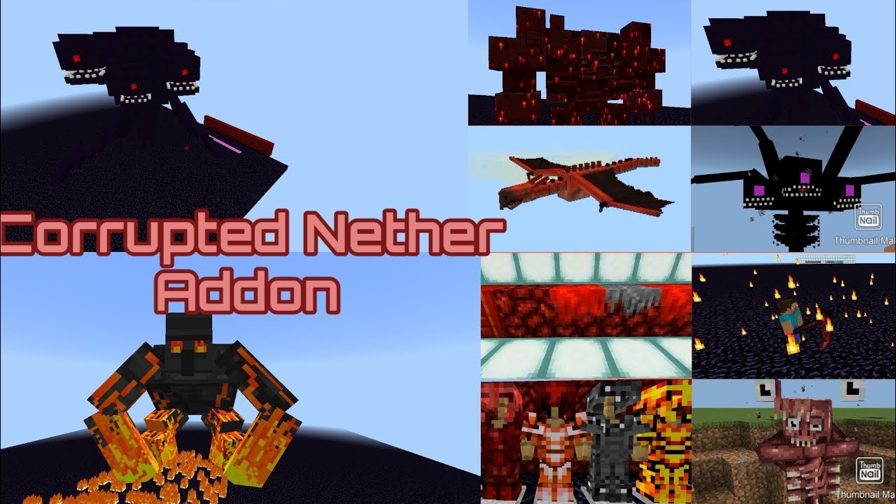 Corrupted Nether Addon || 30+ Mobs || New Bosses || Watch Now - YouTube